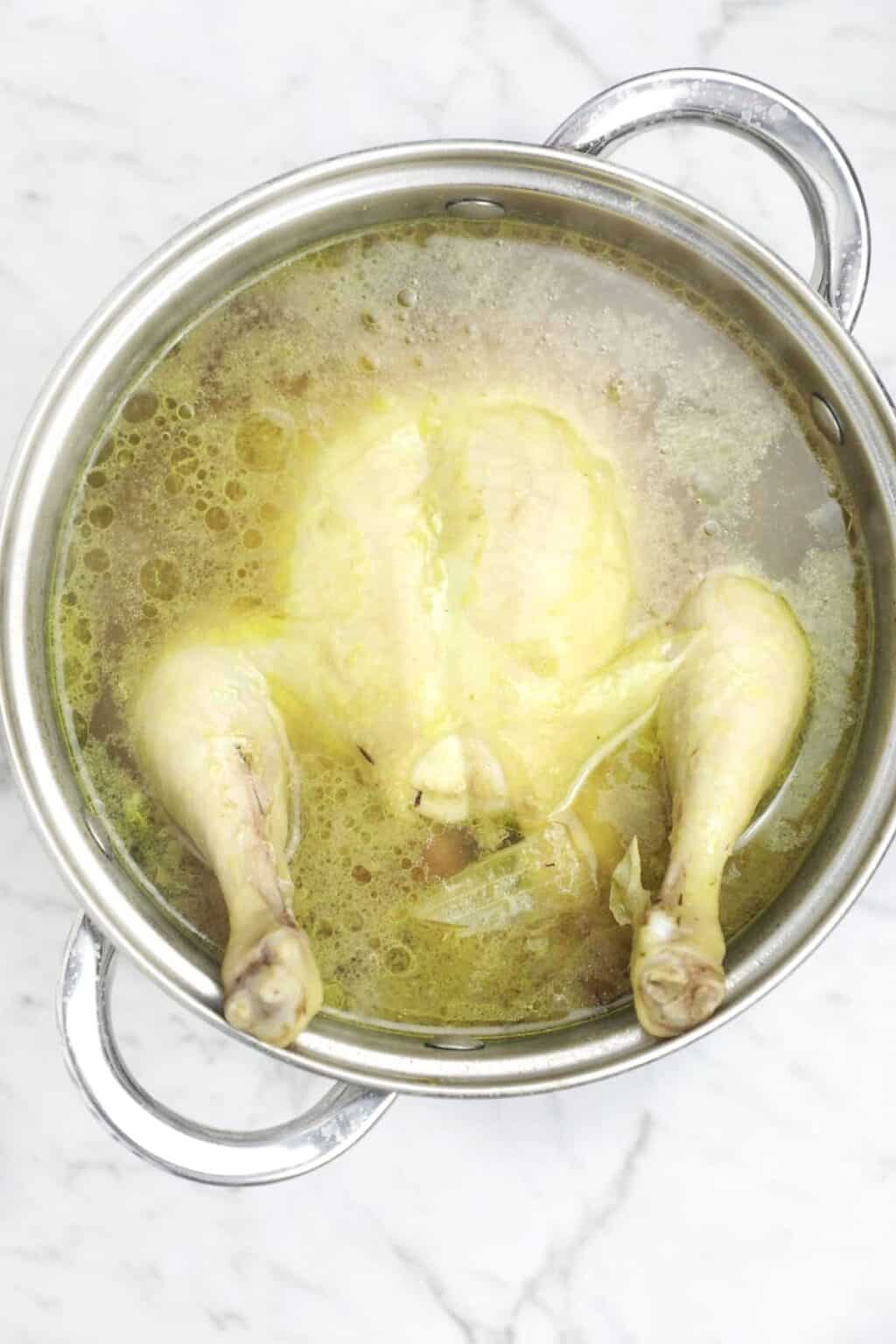 Boiled Whole Chicken (How To Boil Whole Chicken) - Chicken Vibes
